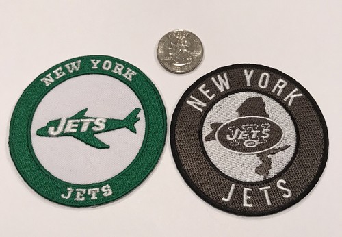 (2)-New York Jets vintage Style embroidered iron on patches 3”x 3 ...