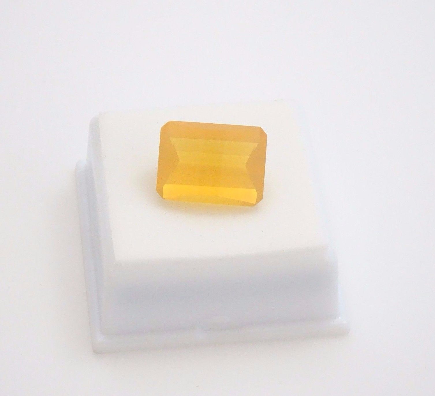 Brazilian Fire Opal - 9.80ct -12x16mm Emerald Cut Opposed Bar - Loose ...