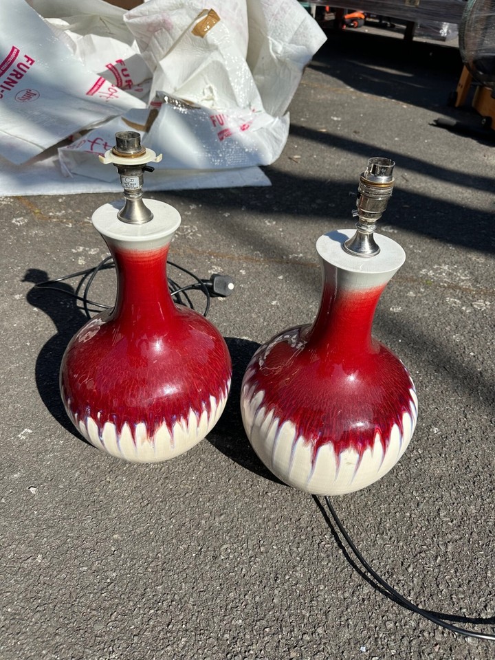 Large Ceramic Lamps John lewis | eBay UK
