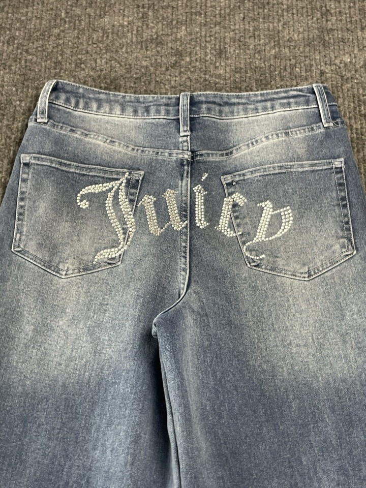 Juicy Couture Jeans 9/29 "Lunita" Y2K High Rise Wide Leg Relaxed ...