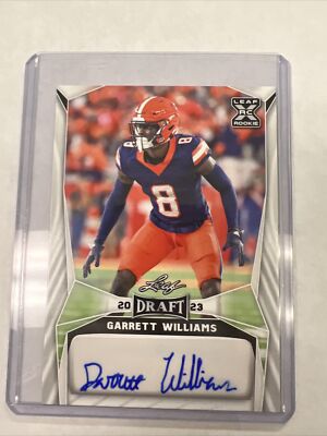2023 Leaf Draft Garrett Williams RC Autograph XRC #BA-GW1 ARIZONA ...