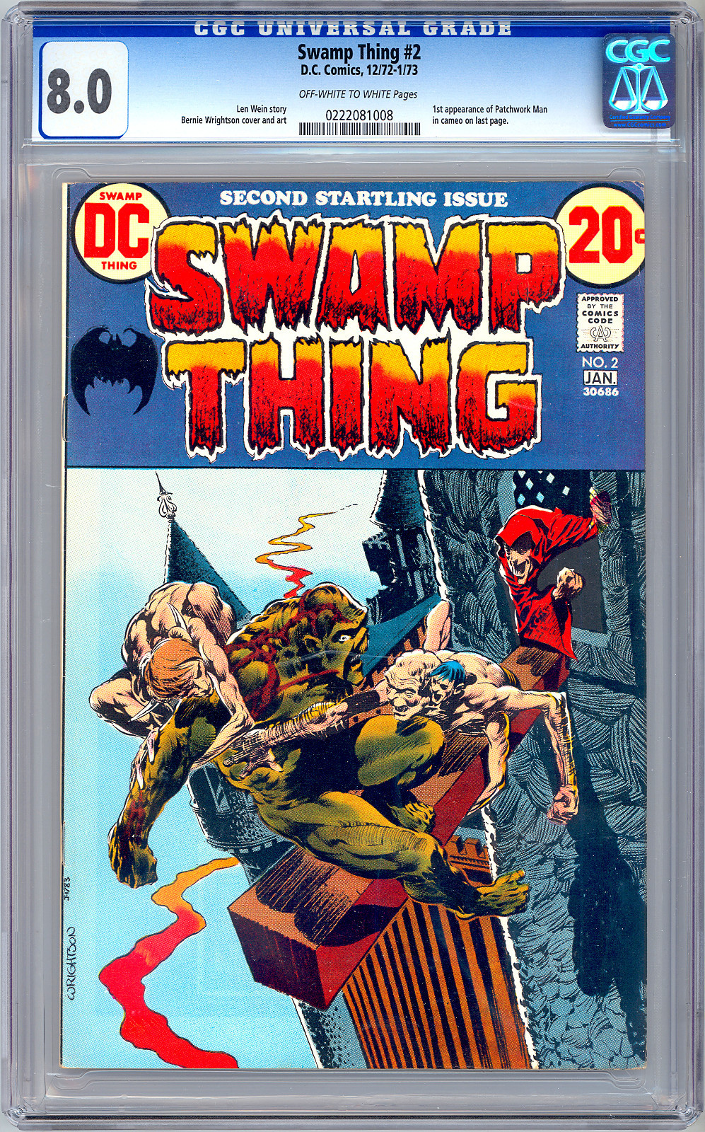 SWAMP THING #1-10 CGC-SS *SIGNED BY CREATORS BERNIE WRIGHTSON & LEN ...
