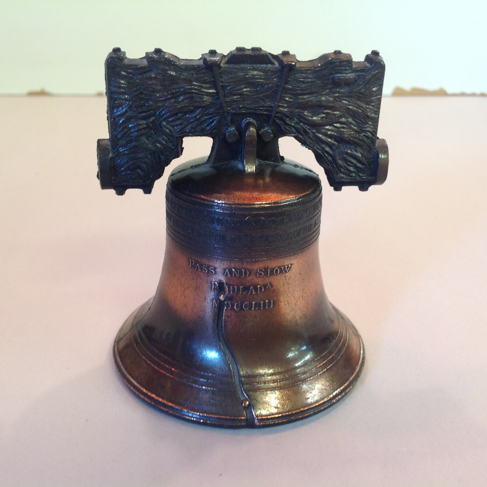 Vintage Souvenir Copper Miniature Liberty Bell Facsimile Philadelphia ...