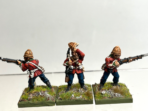 28MM Zulu War PAINTED 24th Regiment of Foot British Infantry Black Tree ...
