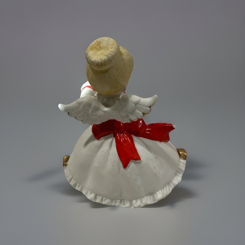 Vintage Lefton Christmas December Angel Girl Playing Flute ...