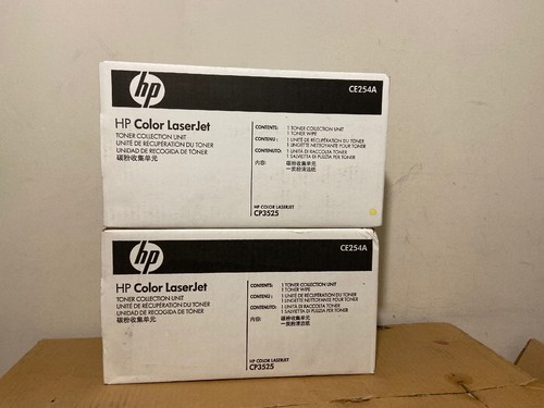 Lot Of 2- Genuine hp CE254A CP3525 Toner Collection Unit | eBay