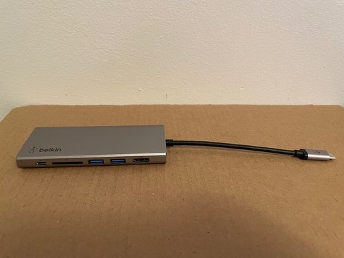 Belkin USB-C Multimedia Hub - 6 in 1 - F4U092 | eBay