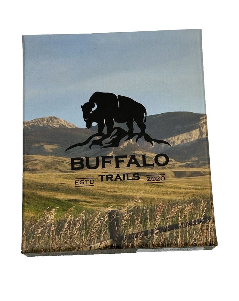 Buffalo Trails Trifold Wallet Tan Light Brown Leather Full Grain ...