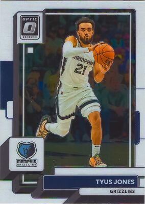 Tyus Jones 2022-23 Optic Basketball Chrome Base Card #184 Memphis ...