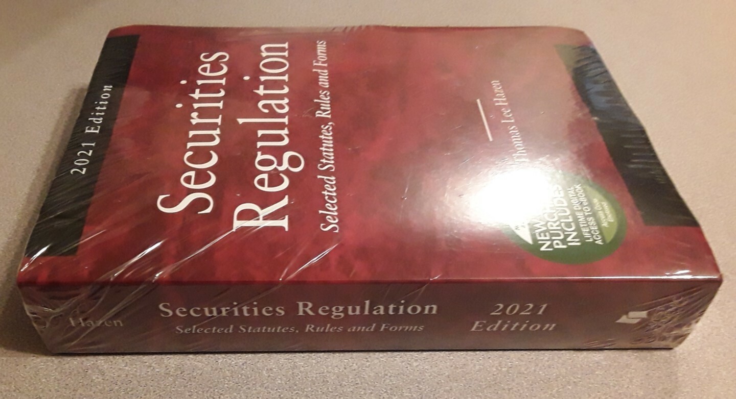 Securities Regulation : Selected Statutes, Rules and Forms, 2021 ...