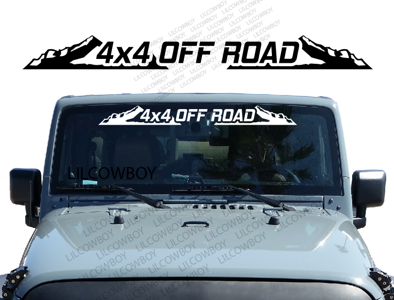4x4 OFF ROAD - Windshield Banner Decal Back window Sticker fits any ...