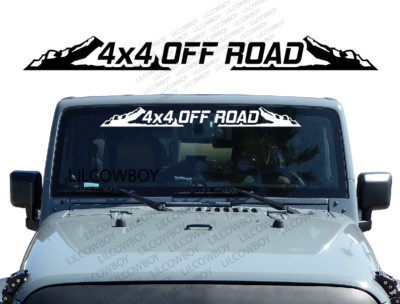 4x4 OFF ROAD - Windshield Banner Decal Back window Sticker fits any ...