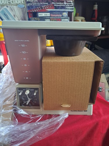 VINTAGE HAMILTON BEACH 12 CUP AUTOMATIC DRIP COFFEE MAKER TIMER CLOCK ...