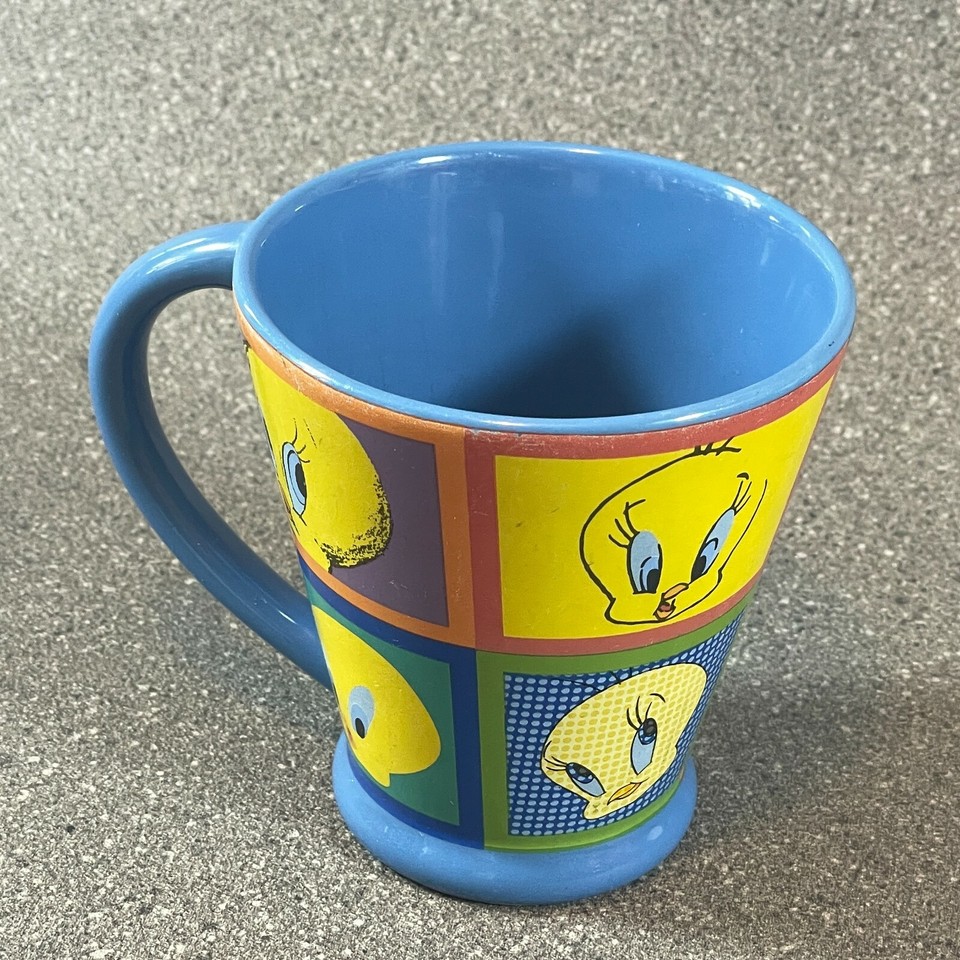 Vintage 1999 Tweety Bird Warner Bros Studio Store Coffee Mug Tea Cup ...