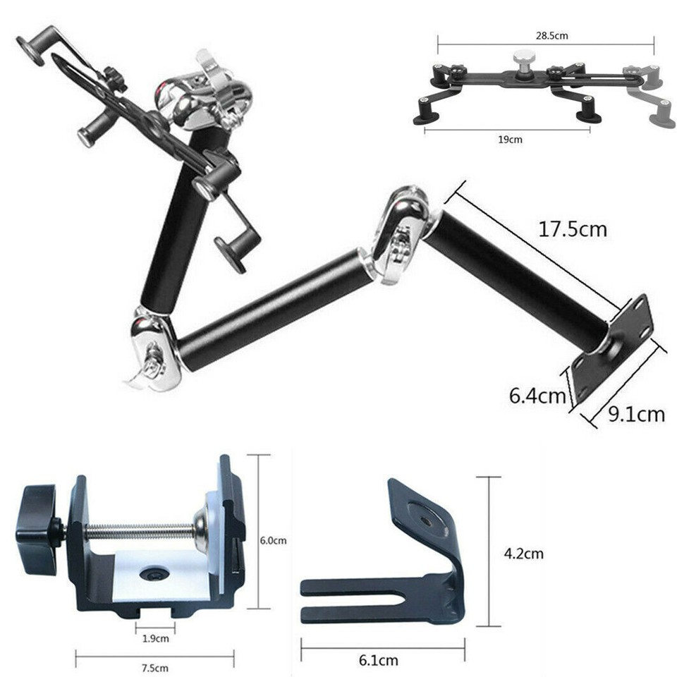 iPad Clamp Mount Desk Car Tablet Holder with Super Stable Aluminum Arm ...