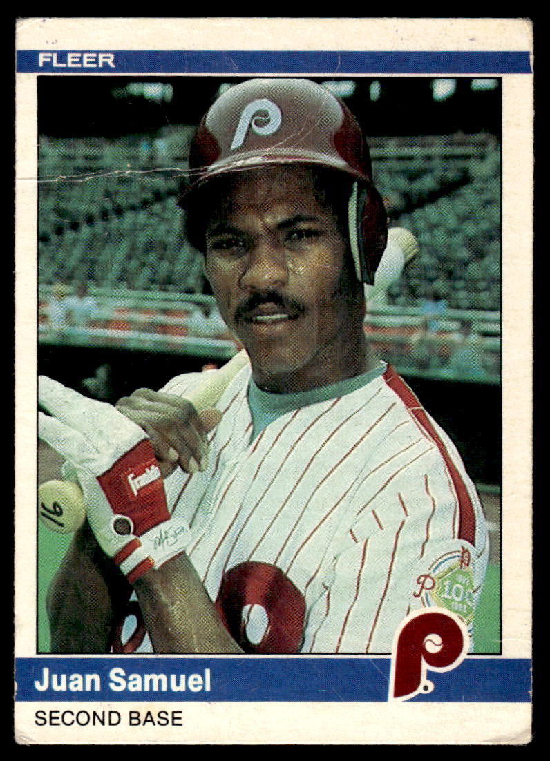 1984 Fleer Juan Samuel #47 Philadelphia Phillies - Rookie | eBay