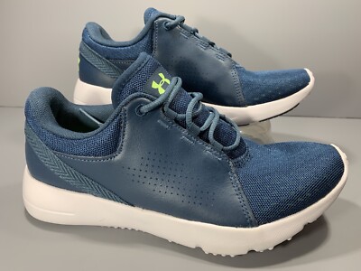 Women’s Size 6 Under Armour UA Squad Blue/Neon Logo Running/Cross ...