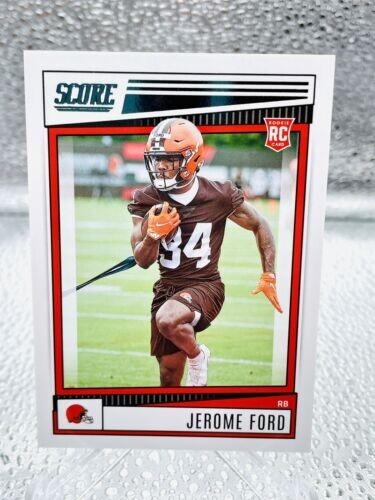 2022 Panini Score Football Jerome Ford RC Rookie Card #333 Cleveland ...