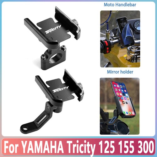 For YAMAHA Tricity 125 155 300 Motorcycle Mobile Phone Holder GPS Stand ...