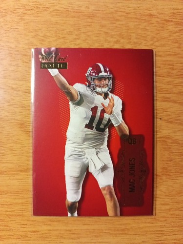 MAC JONES 2021 WILD CARD MATTE "RED" PARALLEL ROOKIE FOOTBALL CARD-#LBC ...