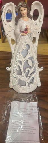 Cracker Barrel Exclusive 13.5” Tall Light Up Angel Holding Cardinal | eBay