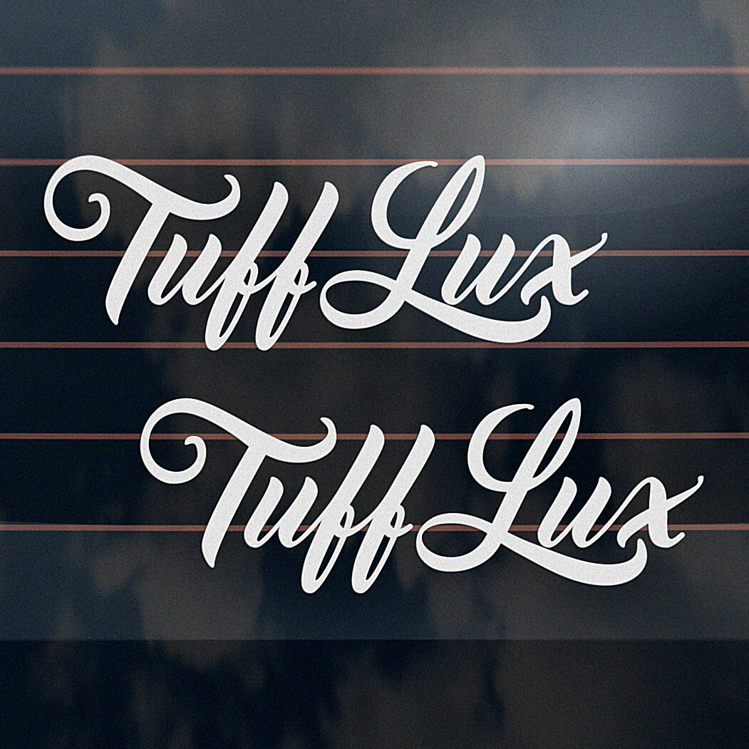 2 x TUFF LUX Stickers 200mm truck ute car 4x4 vinyl window decal | eBay ...