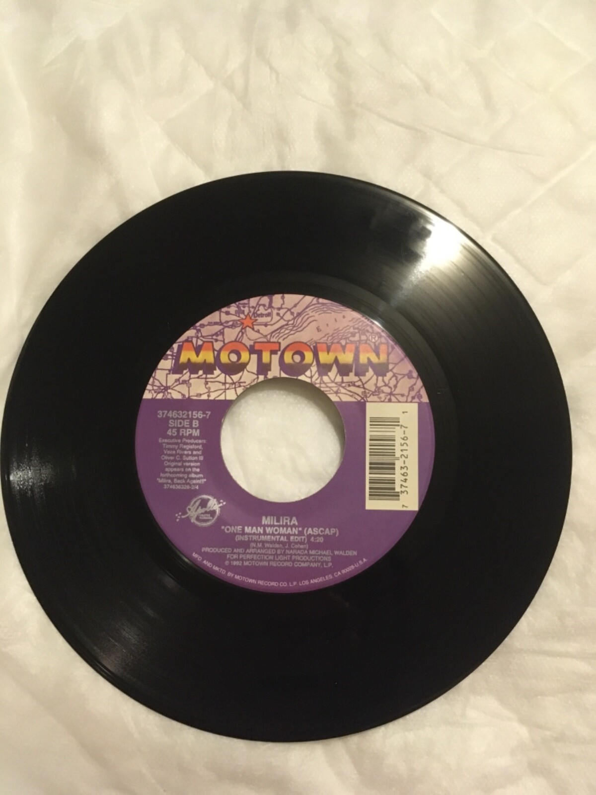 Milira - One Man Woman / One Man Woman (Instrumental) On Motown 45 ...