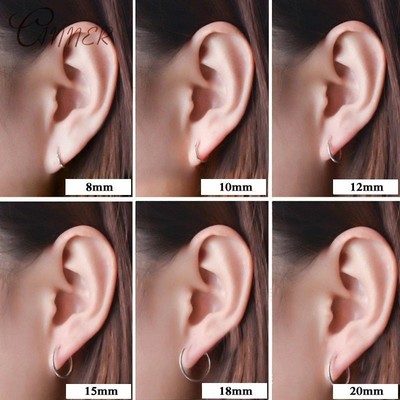 Mens Hoop Earrings Size Chart