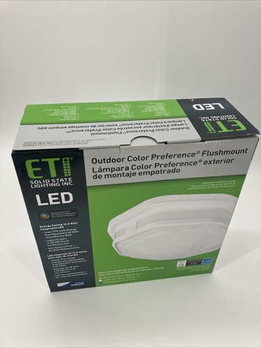 ETi Solid State Lighting Outdoor Color Preference LED Light White Flushmount | eBay