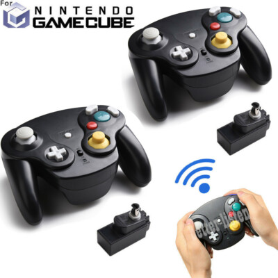 2Pack Wireless GC Gamepad Controller with Adapter For Nintendo GC NGC ...