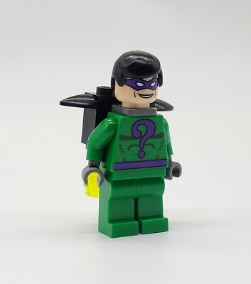 Lego The Riddler Minifigure w Jet Pack Backpack 7787 7785 DC Batman I ...