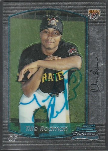 Original Autograph, Tike Redman RC; Pittsburgh Pirates, 2000 Bowman ...