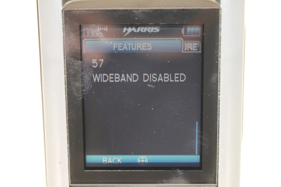 Harris UNITY XG-100P Tri-Band PHASE 2 P25 Trunking/Conv Radio & Battery ...