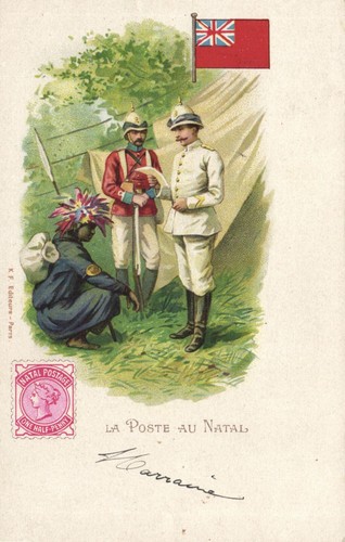 PC POSTS OF THE WORLD, LA POSTE AU NATAL, Vintage LITHO Postcard ...