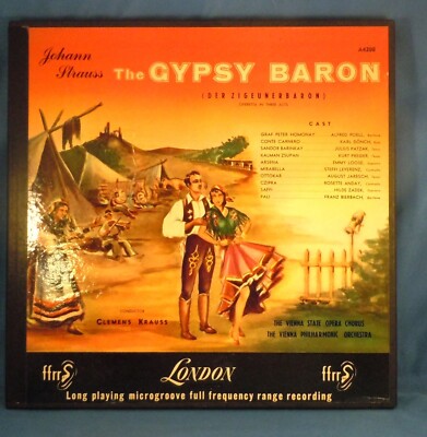 LPs! - Johann Strauss - THE GYPSY BARON with Alfred Poell - 2 LP Boxed ...