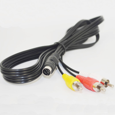 5FT 1.5M S-Video 7 Pin plug to 3 RCA male Audio Video Cable for PC ...