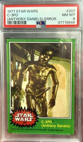 C-3PO (Anthony Daniels) 1977 Topps #207 Error Price Guide - Sports Card ...