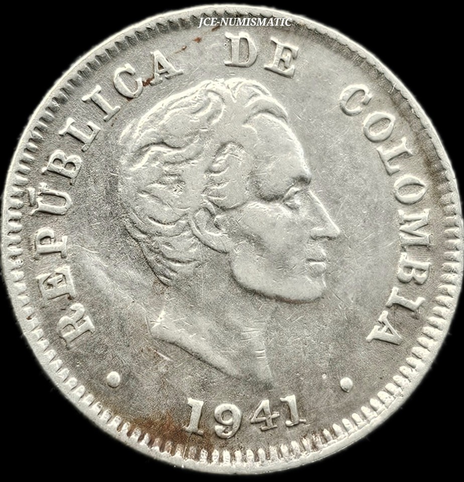 1941 - 10 Centavos Colombia Coin - Silver 0.900 - Antique Coin - ¡¡Nice ...
