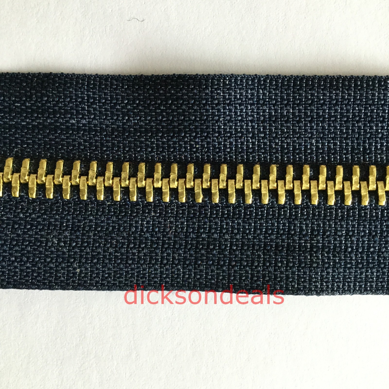 Brass Jeans Zip Fastener 4, 5, 6, 7 and 8" inch 10cm to 20cm choice of ...