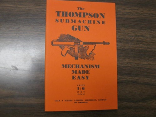 Original British Thompson Submachine Gun 1942 Manual "Mechanism Made ...