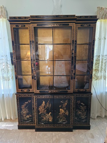 Vintage DREXEL 584 223 Et Cetera Chinoiserie China/Display Cabinet | eBay