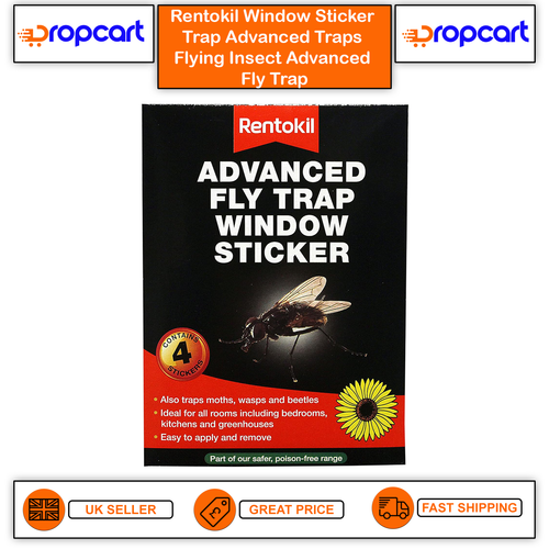 Rentokil Advanced Window Sticker Fly Trap FW35 | eBay UK