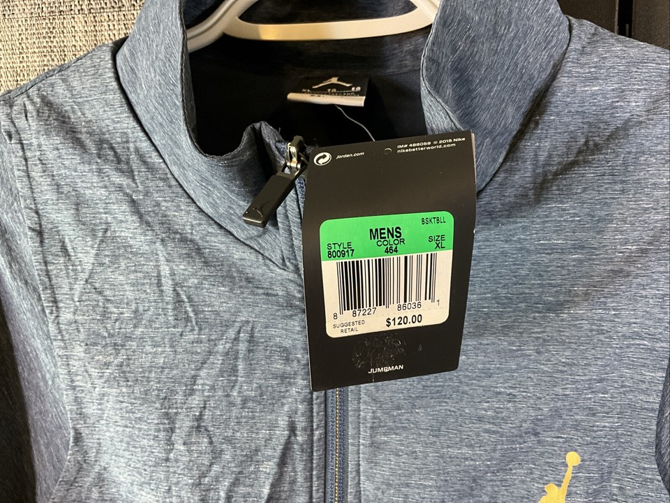 NIKE JORDAN ULTIMATE FLIGHT HYBRID DRI FIT JACKET GRAY MENS XL 800917 ...