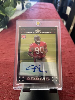 Gaines Adams 2007 Topps Chrome Rookie Auto #TC229 Tampa Bay Buccaneers ...
