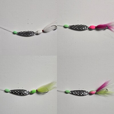 Hi-Lo Fishing Single Spoon Bucktail Rig Foating Head Fluke 30lb Floater ...