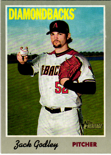 2019 Topps Heritage Zack Godley #47 Arizona Diamondbacks Baseball Card ...