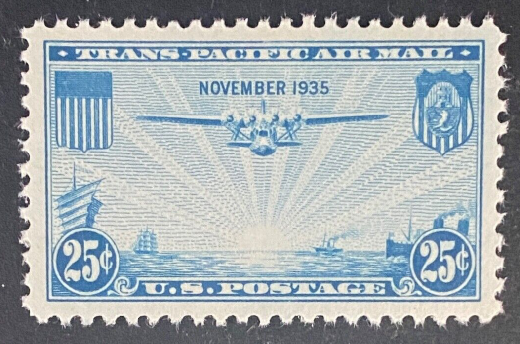 US Stamps, Scott C20 25c 1935 airmail 2007 PSE GC XF/S 95 M/NH ...
