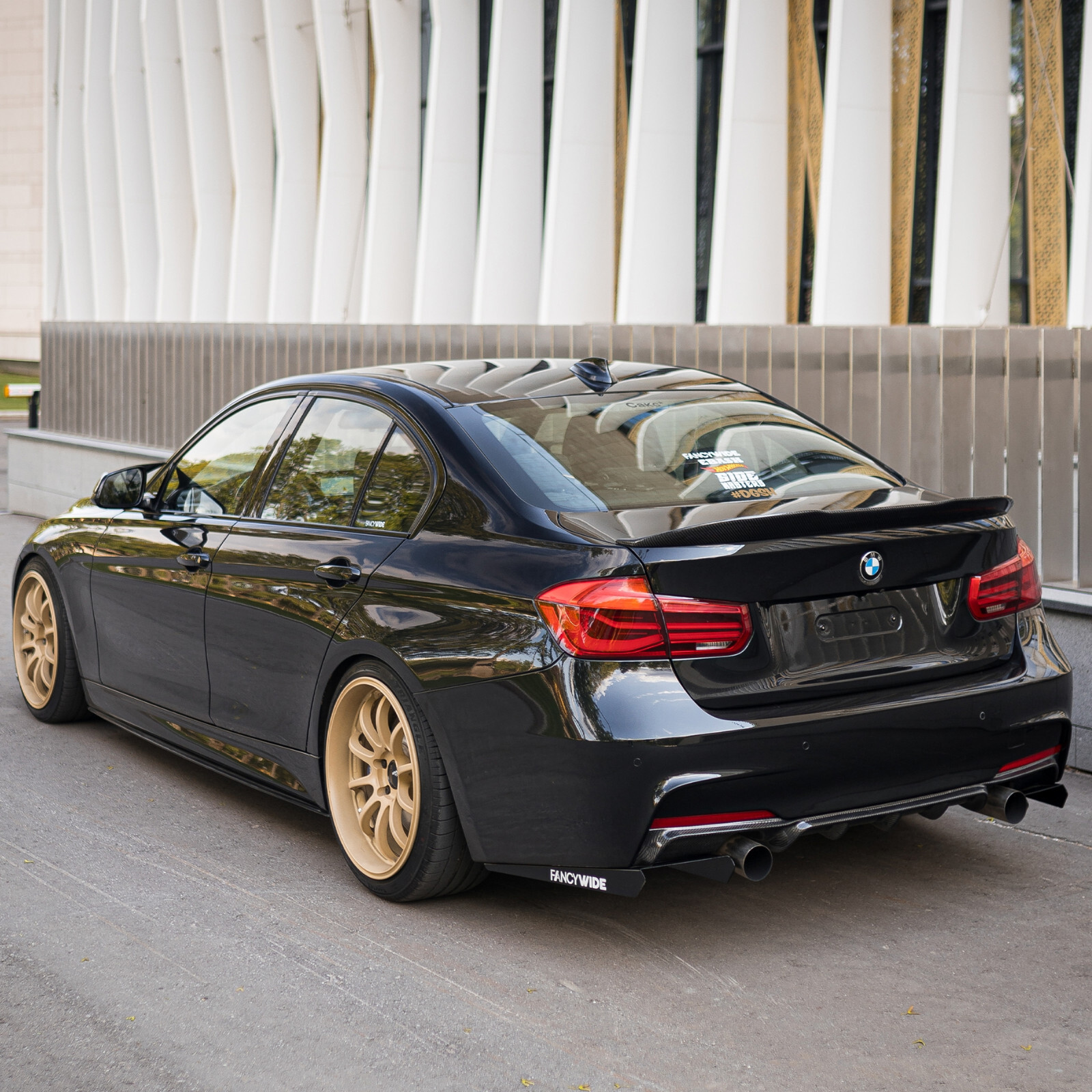 BMW F30 335 - Rear Bumper Extensions for Diffuser Canards F31, 335i ...