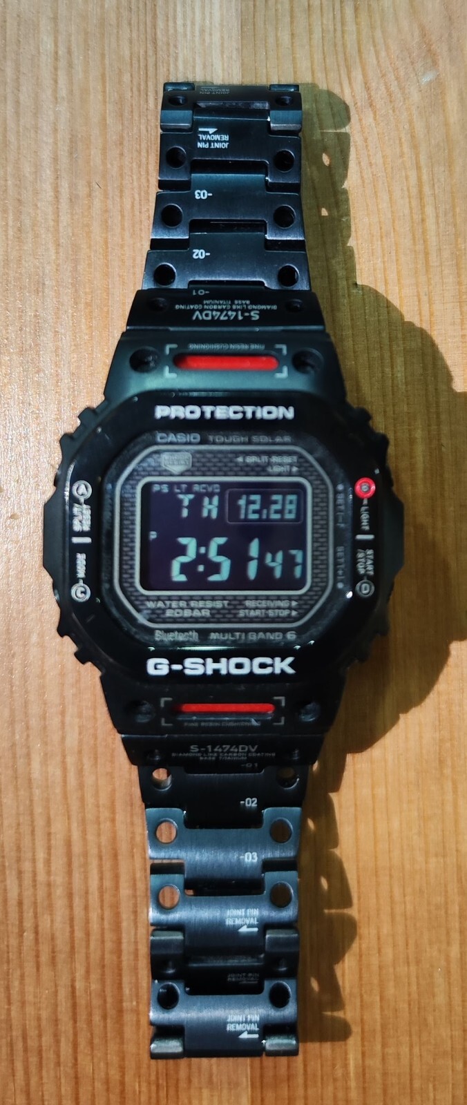 Casio Men's G-Shock GMW-B5000GD-1 with Titanium Virtual Armour Mod ...