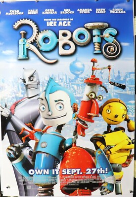 Robots DVD release Movie Poster Rolled 27"x40" NOS (b979) | eBay